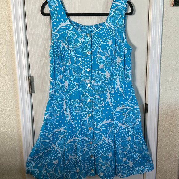Bfa Classics | Dresses | Bfa Classics Turquoise And White Floral Swing ...